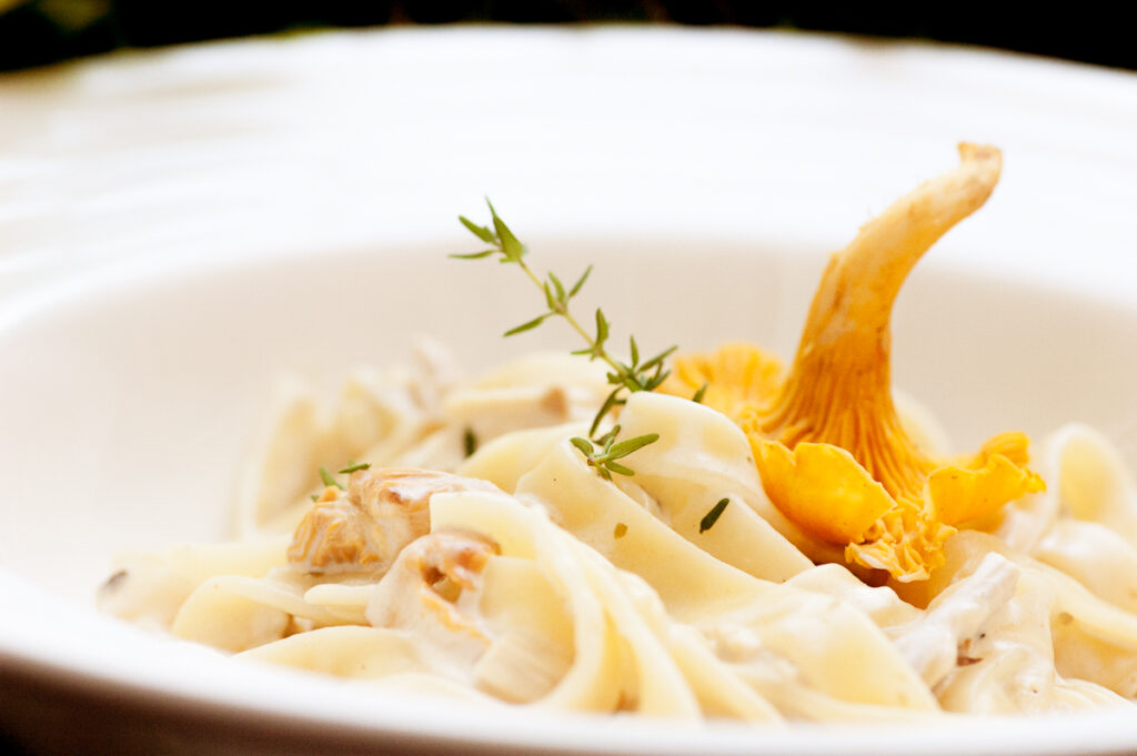 Ylellinen herkku: kermainen kantarelli-broileripasta | Hellapoliisi